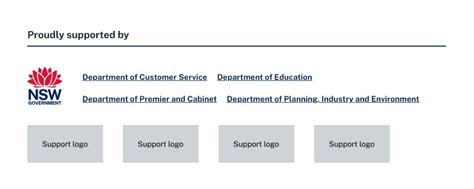 Support List Component Released Released Patterns Digital Nsw Community