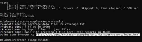 Code Coverage Ant Rkvalidate