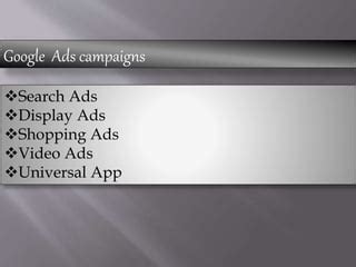 Presentation Google Ads PPTX