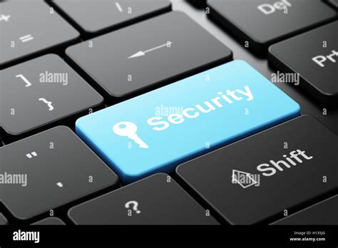 Security Concept Key And Security On Computer Keyboard Background Stock Photo Alamy