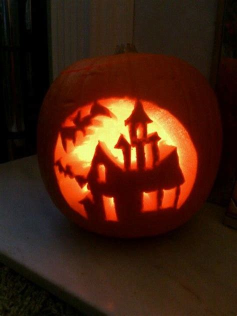 Haunted House Pumpkin Carving