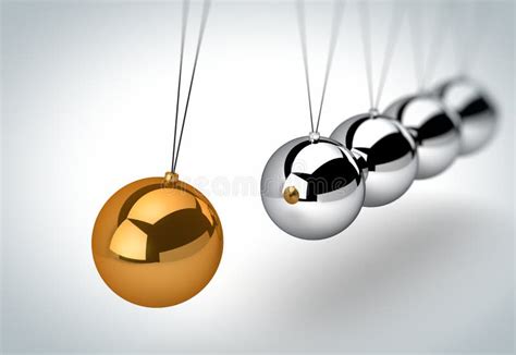 Newton S Cradle Stock Illustration Illustration Of Swing