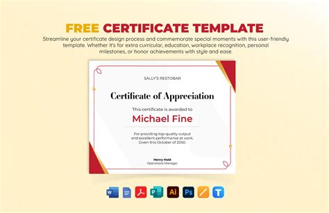 Certificate Template Indesign Free Free Printable