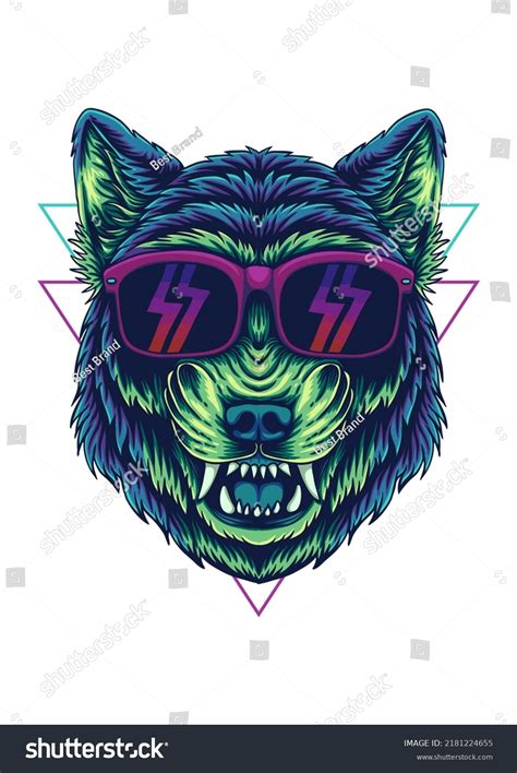 Wolf Glasses Gaming Logo Stock Illustration 2181224655 Shutterstock