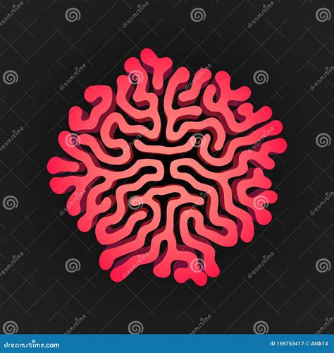 Turing Morphogenesis Reaction Diffusion Pattern Vector Illustration 158509966