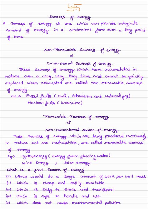 Sources Of Energy Class Notes Studypur