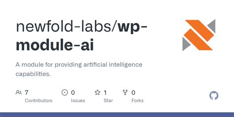Github Newfold Labswp Module Ai A Module For Providing Artificial Intelligence Capabilities