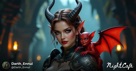Imp Familiar Beautiful Imp With Tiny Devil Companion In Ca