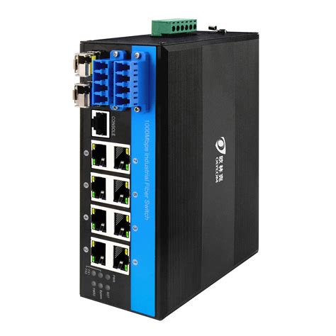 网管工业级2光8电bypass光纤交换机 欧林克