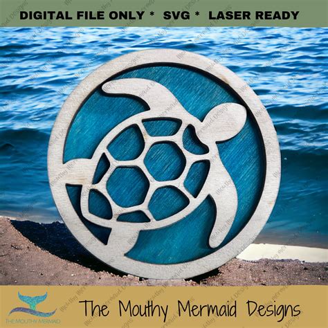 Sea Turtle Car Vent Clip Air Freshener Oil Diffuser Svg Digital Laser