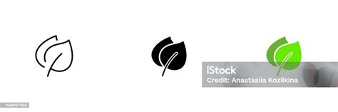 Leaf Icon Green Peace Protect The Planet Stop Toxic Emissions Into The Atmosphere Vector Set Of