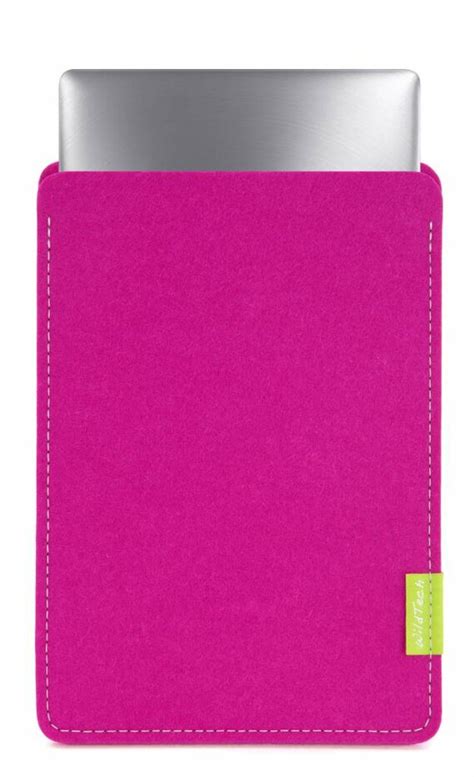 Asus Zenbook Sleeve Of Wool Felt Cover Bag Pink Wildtech