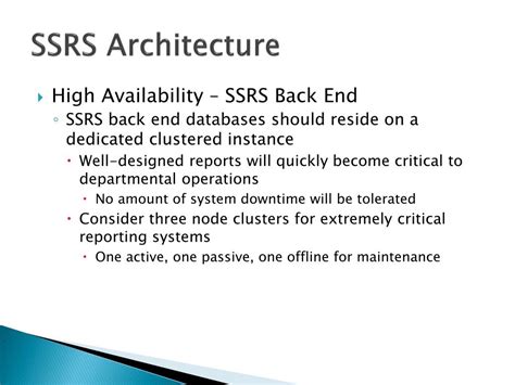Ppt Ssrs Lessons Learned At The University Of Iowa Powerpoint