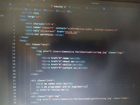 Ssr M On Linkedin Task 58 Prepare A Portfolio Webpage By Using Html