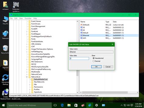 Set Ethernet Connection As Metered In Windows