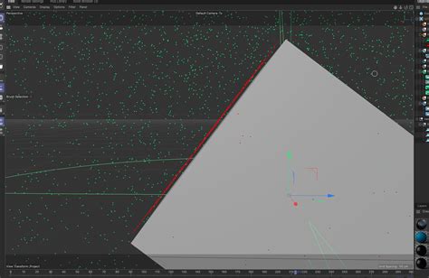 X Particles Colliding Above Actual Surface Rcinema4d