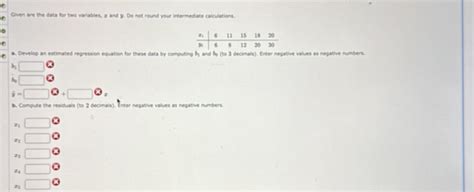 Given Are The Data For Two Variables X And Y Studyx
