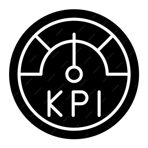 Premium Vector Kpi Glyph Solid Black Illustration