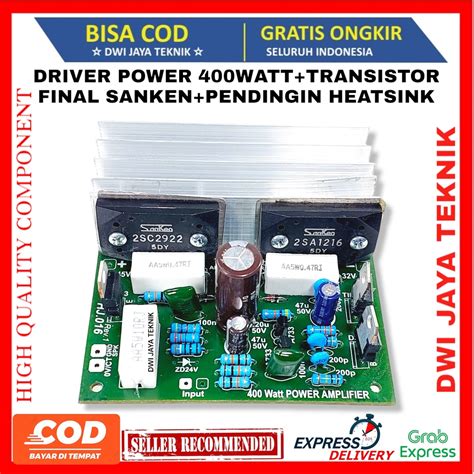 Jual Kit Power Ampli 400watt Mono Sanken Pendingin Shopee Indonesia