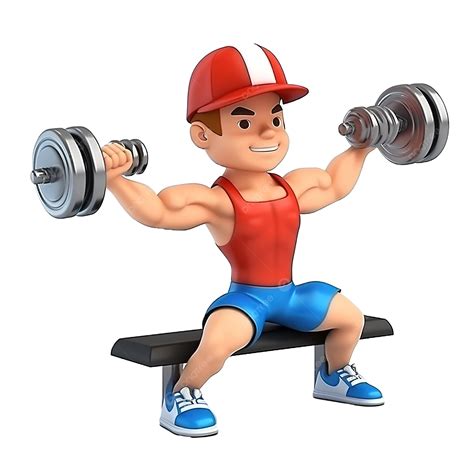 Personaje Deportista 3d Esculpiendo Un Cofre Musculoso Con Una Mosca En