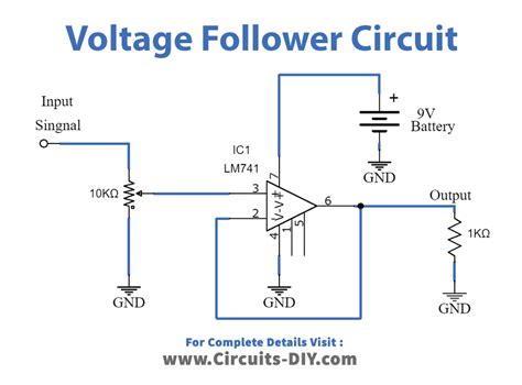 Voltage Follower Circuit Diagram