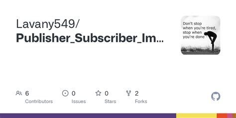 Github Lavany549publishersubscriberimplementation