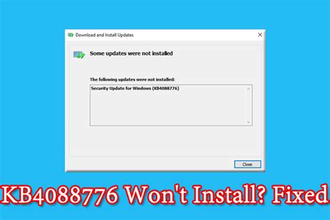 Windows Update KB Won T Install Here Are Solutions