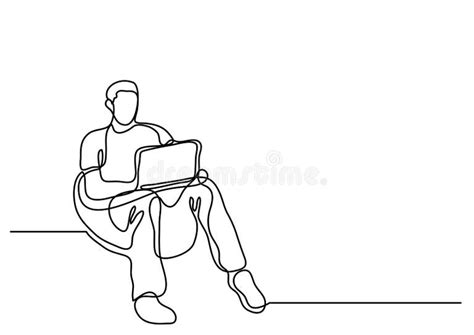 Programmer Continuous Line Stock Illustrations 251 Programmer