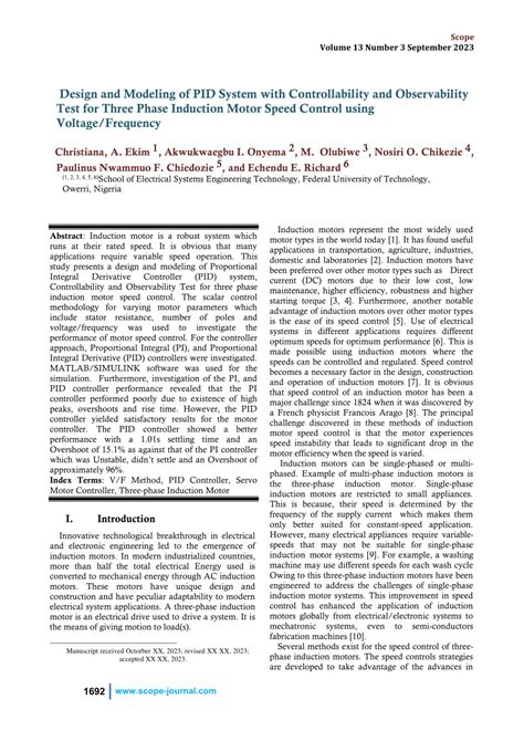 Pdf Design And Modeling Of Pid System With Controllability And