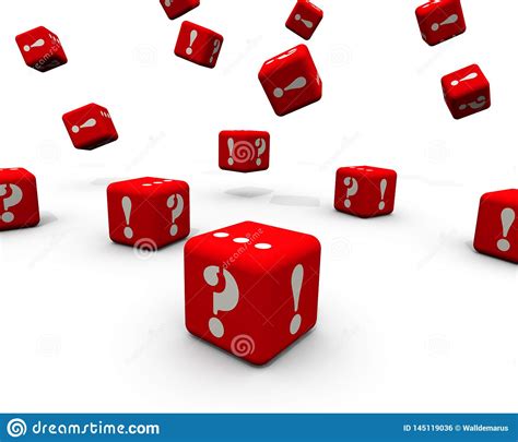 Questions And Answers Concept With Cubes Stock Illustration Illustration Of Digitally