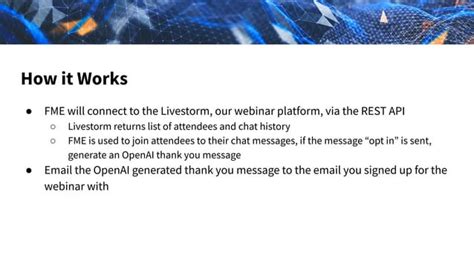 Unleashing The Power Of Openai Gpt 3 In Fme Data Integration Workflows