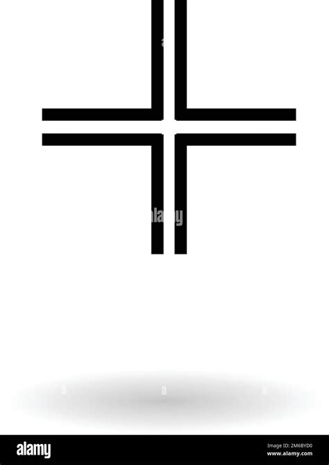 gamma or gammadion cross vector illustration symbolizing jesus christ as the cornerstone of the