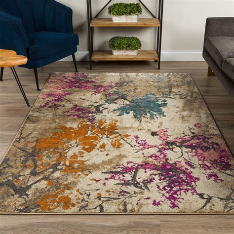 Natures Abstract Area Rug Multi Color 3 X 5 Addison Rugs