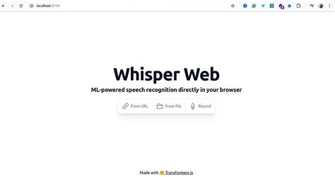 real time audio to text in your browser whisper webgpu tutorial dev community