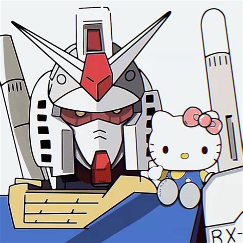 12 Hello Kitty Gundam Ideas Hello Kitty Kitty Gundam