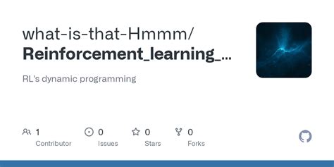 Github What Is That Hmmmreinforcementlearningdp Rls Dynamic