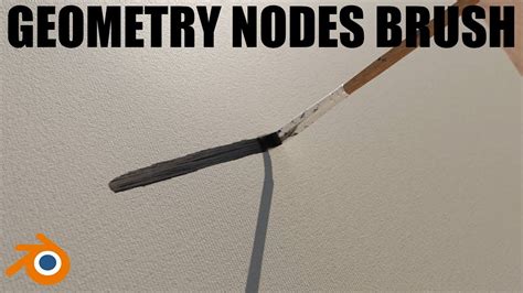 How To Make Brush With Geometry Node Tutorials Tips And Tricks