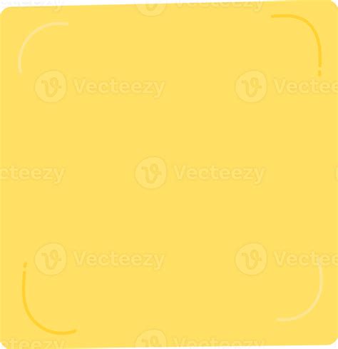 Yellow Square Doodle Art 24817255 Png