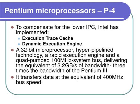Ppt Pentium Microprocessors Powerpoint Presentation Free Download