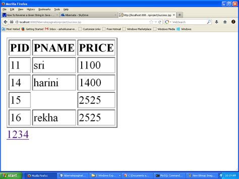 pagination code using hibernate with jsp and servlet my sql database