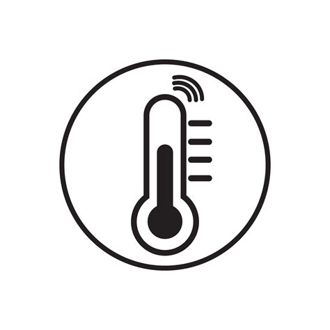 Smart Devices And Iot Icon Smart Thermostat With Thermometer 24693841 Vector Art At Vecteezy