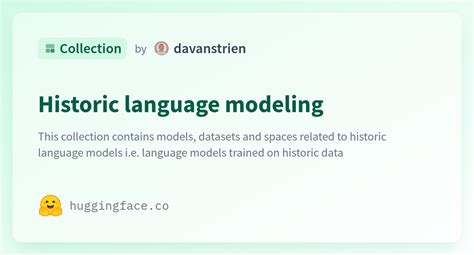 historic language modeling a davanstrien collection