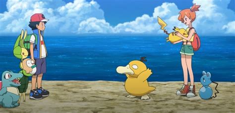 Pokémon Journeys Aim To Be A Pokémon Master 1×138 Review Ash Vs Misty A Seaside Showdown