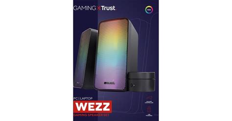 Trust Gxt 611 Wezz Illuminated 2 0 Rgb Speaker Set Pc Luidspreker Zwart Rgb Leds
