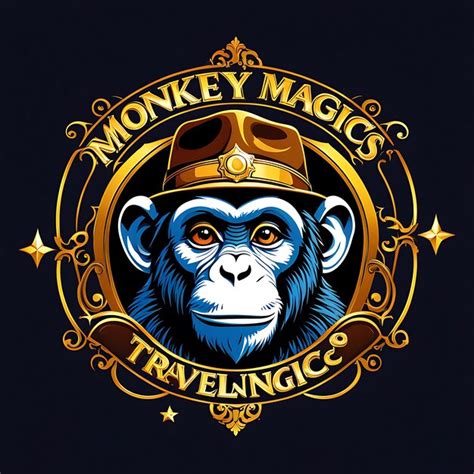 A Monkey Wearing A Hat With A Gold Crown On It Premium Ai Generated Image
