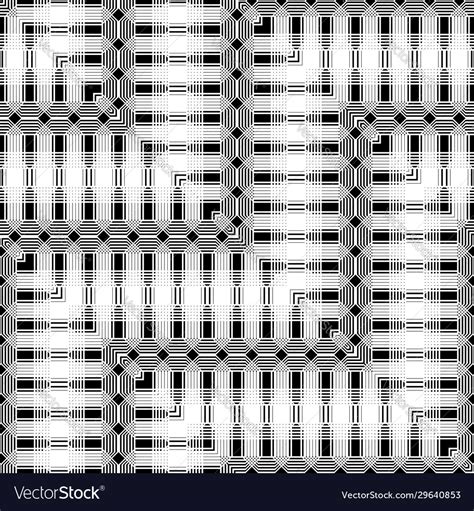 Design Seamless Monochrome Zigzag Pattern Vector Image