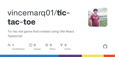 Github Vincemarq01tic Tac Toe Tic Tac Toe Game That Created Using Vite React Typescript