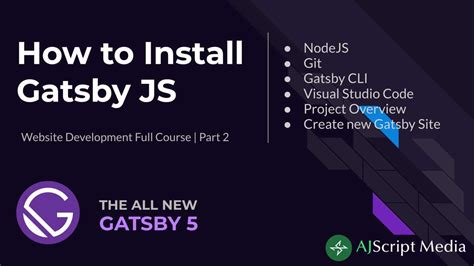 How To Install Gatsby On Macos Ajscript
