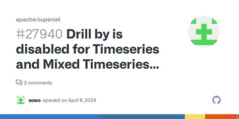 Drill By Is Disabled For Timeseries And Mixed Timeseries Charts Without Dimensions · Issue