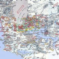 Original Faerun Map With Sites Described In 1987 Circled Inset